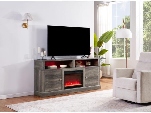 Click here for Lucifer 70W Gray Walnut Finish TV Stand Console wi... prices