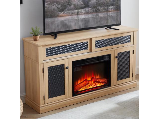 Click here for Embossed Pattern TV Stand with 23 fireplace insert... prices