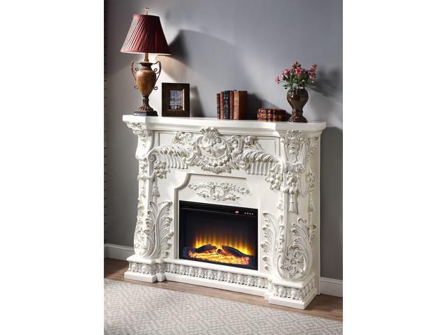 Click here for Adara Antique White Finish Fireplace prices