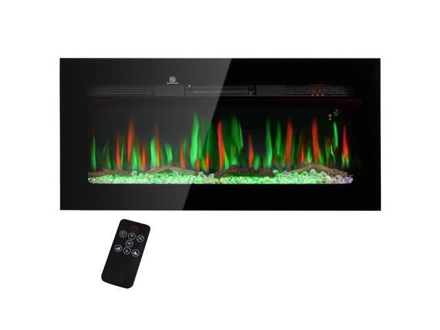 Click here for HOMCOM 40 Electric Fireplace Recessed and Wall Mou... prices