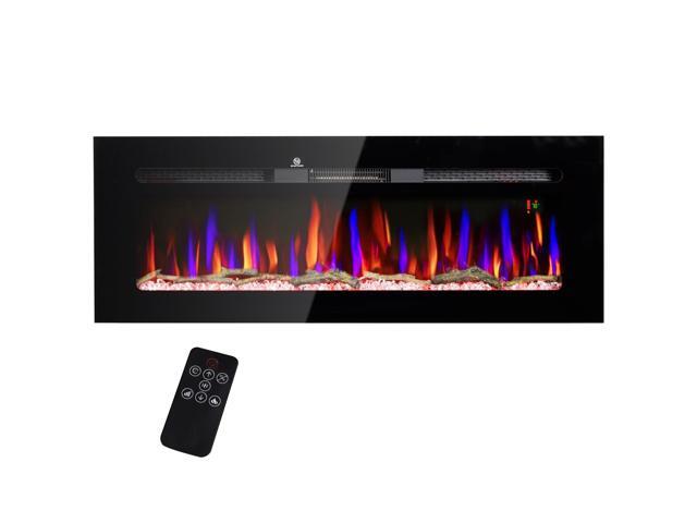 Click here for HOMCOM 50 Electric Fireplace Recessed and Wall Mou... prices