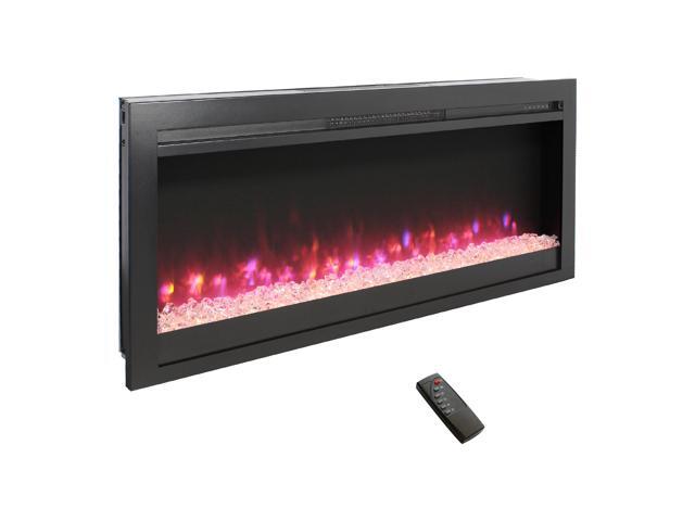 Click here for 44 inch in wall recessed electric fireplace with r... prices