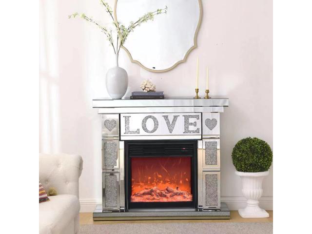 Click here for W 46 X D 12.6 X H 41Acrylic diamond mirror firepla... prices