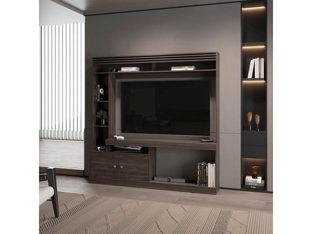 Click here for Stained Walnut Entertainment Center with 2-Door an... prices