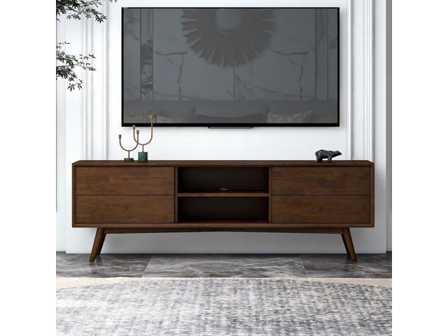 Click here for Caroline Mid Century Modern Style Walnut TV Stand... prices