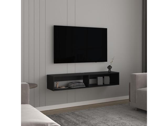 Click here for TV Stand 10.4 H  with 2 Shelves  Black prices
