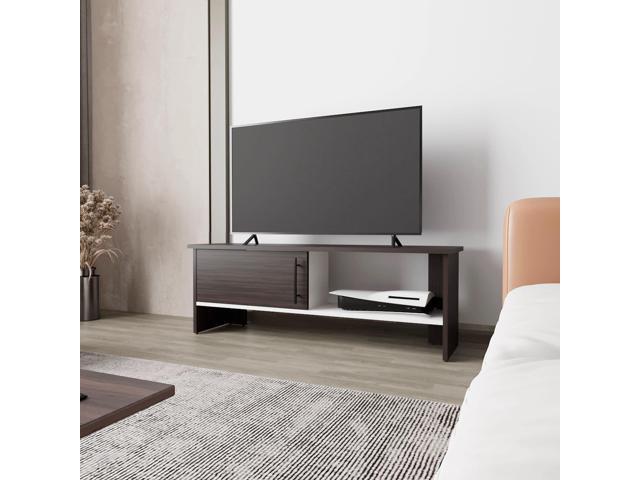 Click here for Walnut and White Entertainment Center with a Door... prices