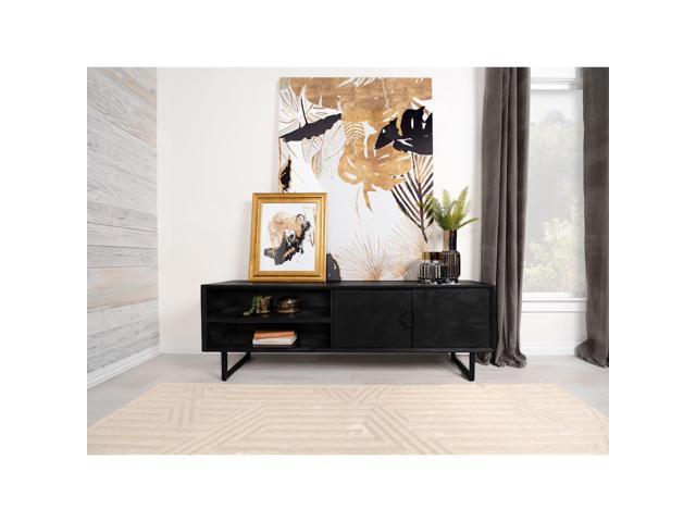 Click here for Manaya Charcoal Black 2-Door TV Stand prices