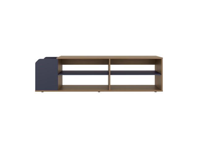Click here for Natural Oak and Navy Blue Entertainment Console wi... prices