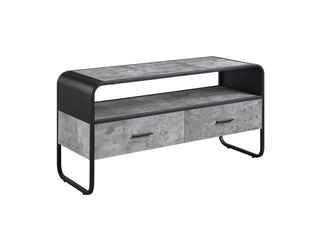 Click here for Modern Sleek Design Black Finish TV Stand with She... prices