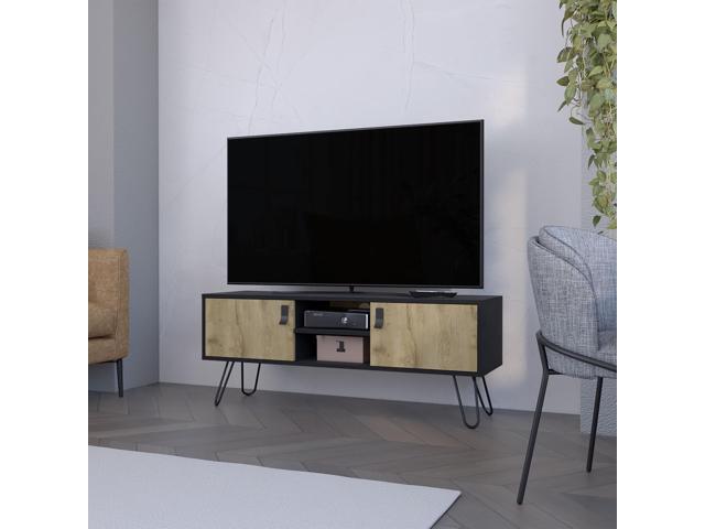 Click here for Kimball Hairpin Legs TV Rack  Media Unit with 2 Do... prices