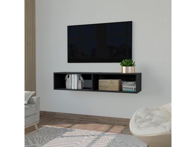 Click here for Black Spacious Shelves TV Stand prices