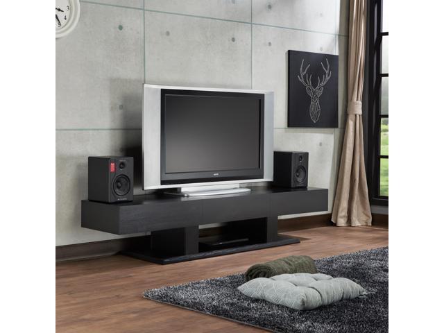 Click here for Follian Black Finish TV Stand prices