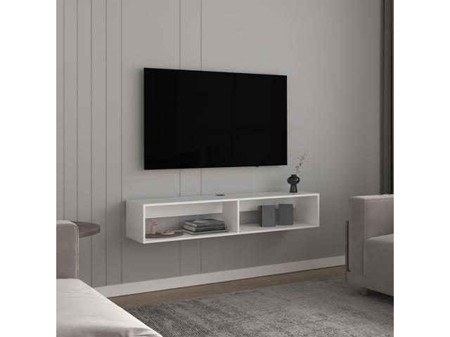 Click here for TV Stand 10.4 H  with 2 Shelves  White prices