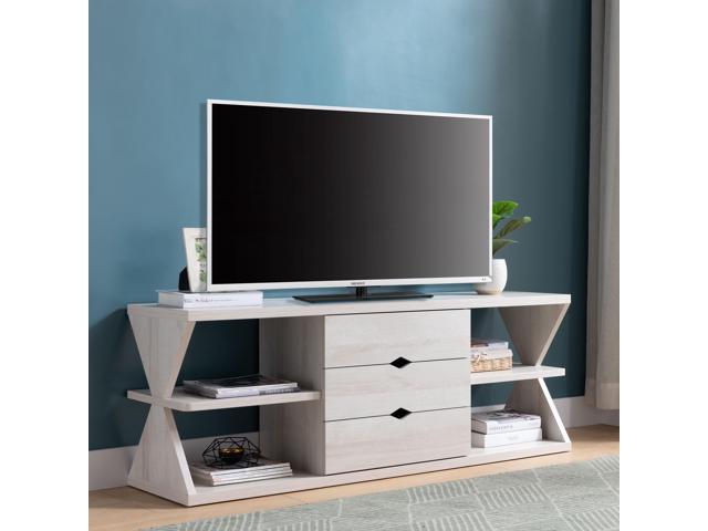Click here for Modern TV Stand with Four Open Shelves and Three S... prices