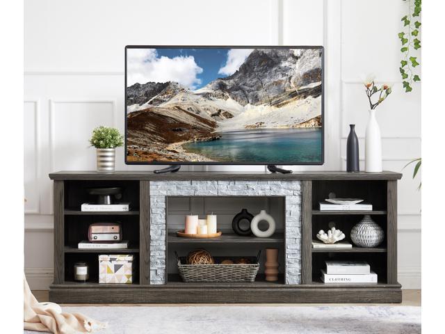 Click here for Large TV Stand TV Desk Storage Rack with Faux Stac... prices