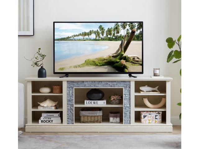 Click here for Large TV Desk Storage Rack with Faux Stacked Stone... prices