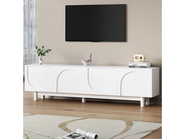 Click here for ON-TREND Graceful TV Stand with Arch Cabinets for... prices
