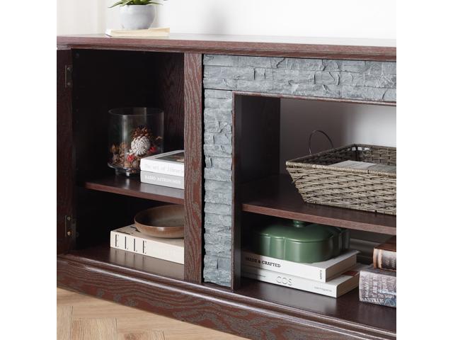 Click here for 70 Modern TV Stand with 2-Door Storage  Faux Stone... prices