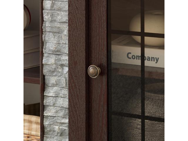 Click here for 58 Modern TV Stand with 2-Door Storage  Faux Stone... prices