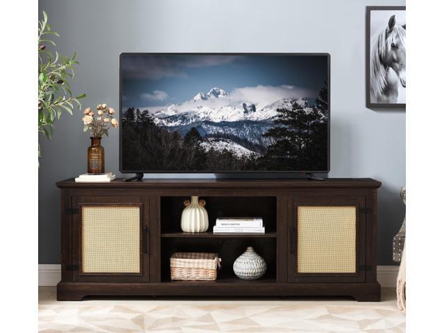 Click here for Farmhouse Rattan TV Stand Console Table for TVs up... prices
