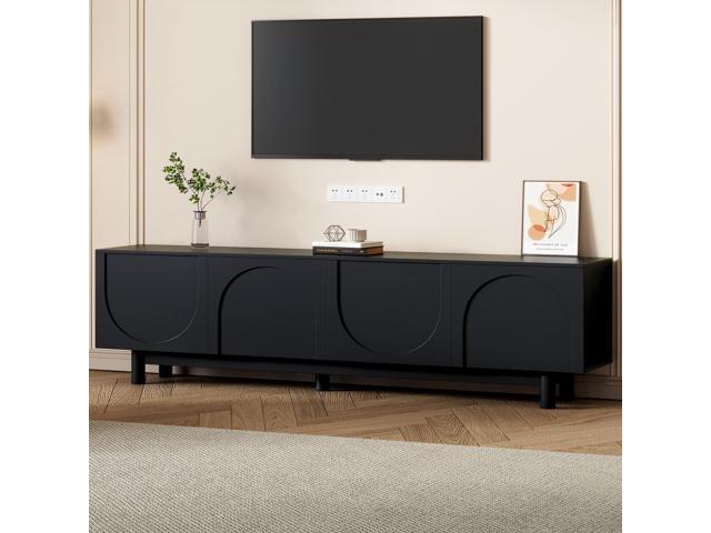 Click here for ON-TREND Graceful TV Stand with Arch Cabinets for... prices