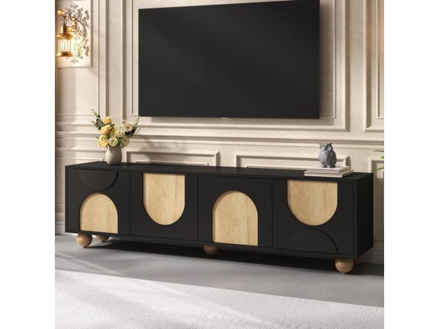 Click here for Farmhouse TV Stand with Cable Holes for TVs up to... prices