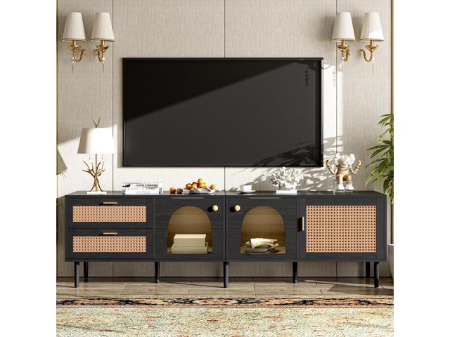 Click here for Rattan TV Stand with 3 Cabinets & 2 Drawers  Ratta... prices