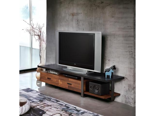 Click here for Elling Walnut & Black Finish TV Stand prices