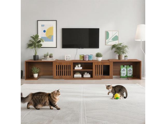 Click here for Mid-Century Modern 54.3 Extendable TV Stand (up to... prices