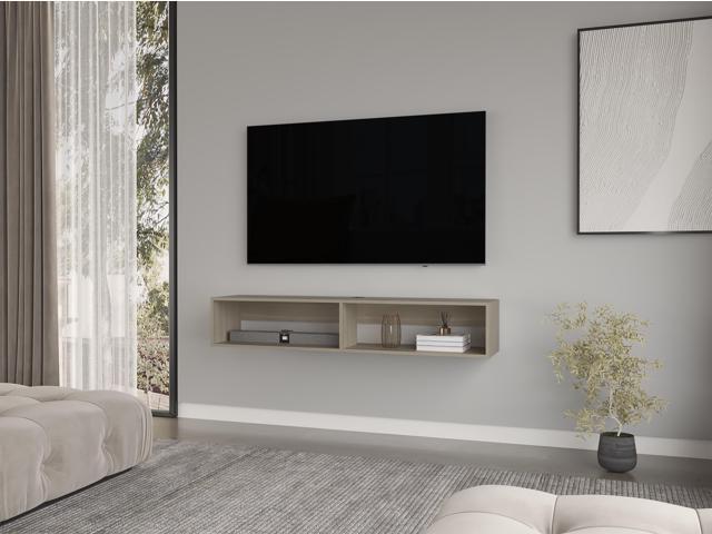 Click here for Floating Tv Stand Moore  Living Room  White Oak prices