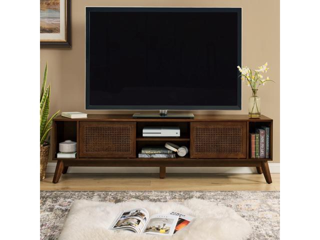 Click here for 67.9 Inch Mid Century Modern Rattan TV Stand for T... prices