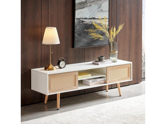 Click here for 55.12 Rattan TV cabinet  double sliding doors for... prices