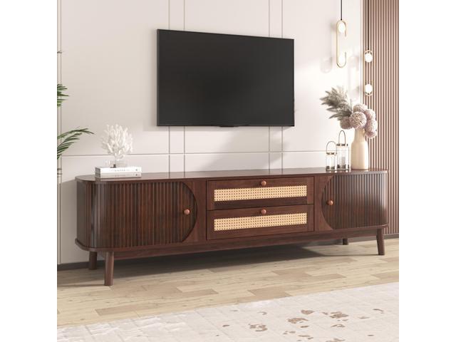 Click here for Rattan TV Stand for TVs up to 75  Modern Farmhouse... prices