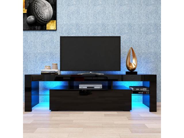 Click here for Modern Black TV Stand  20 Colors LED TV Stand w/Re... prices