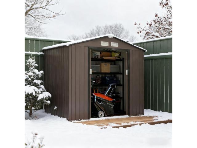 Click here for Brown 83.75 L x 51.25 W x 72.75 H Outdoor Storage... prices