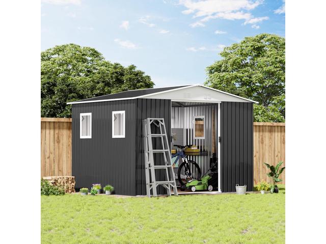Click here for Outdoor Storage Garden Shed 12FTx10FT Apex Roof Gr... prices