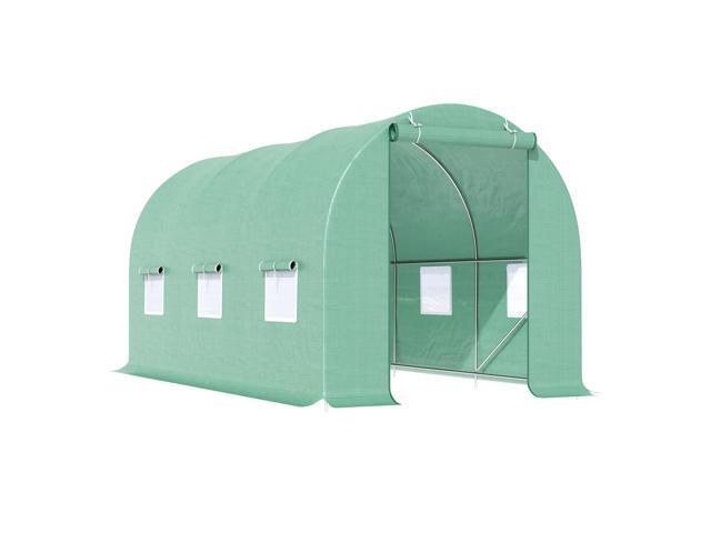 Click here for Outsunny 15 x 6 x 7 Walk-in Tunnel Greenhouse Gard... prices