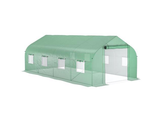 Click here for Outsunny 20 x 10 x 7 Walk-in Tunnel Greenhouse wit... prices