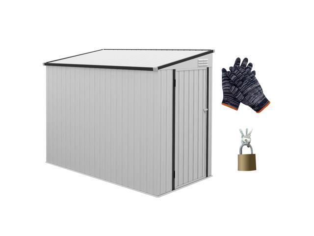 Click here for Outsunny 4 x 7.7 Metal Outdoor Storage Shed  Lean... prices