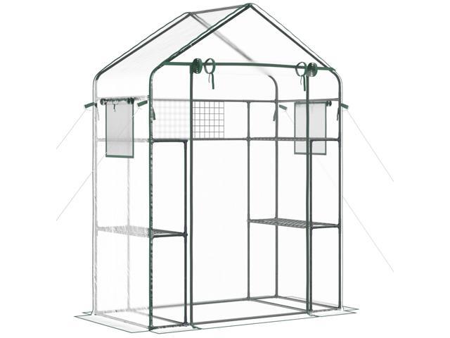 Click here for Outsunny Outdoor Walk-in Mini Greenhouse with Mesh... prices