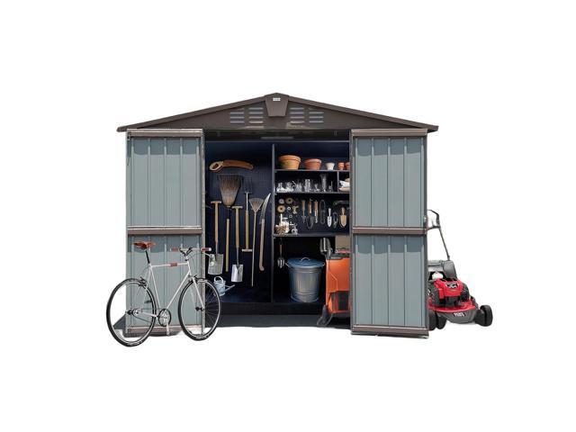 Click here for Outdoor Storage Shed 8.2 x 6.2  Metal Steel Utilit... prices