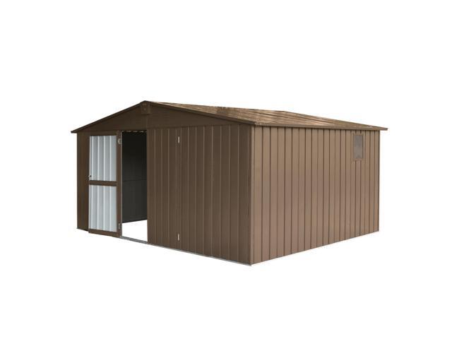 Click here for Backyard Storage Shed 11 x 12.5 with Galvanized St... prices
