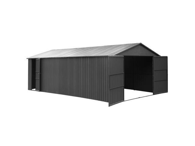 Click here for 12x25FT Outdoor Metal Garage Shed  Extra Large Met... prices