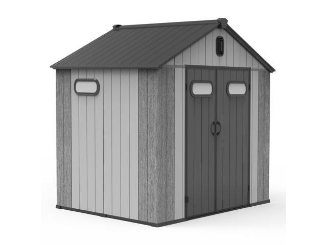 Click here for 8x6FT Resin Outdoor Storage Shed with Lockable Doo... prices