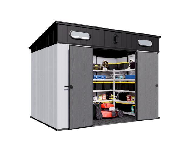 Click here for 10 ft. W x 7 ft. D Plastic Storage Shed with Floor prices