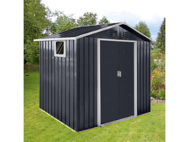 Click here for Metal garden sheds 7ftx4.3ft outdoor storage sheds... prices
