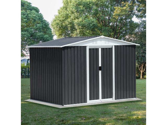 Click here for 8x6 Feet Apex Roof Dark Grey Aluminum Alloy Frame... prices