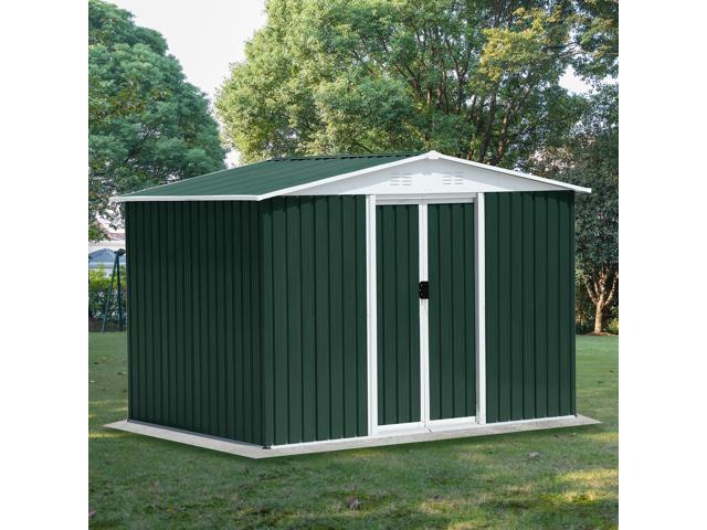 Click here for 8x6 Feet Outdoor Storage Garden Shed Apex Roof Gre... prices