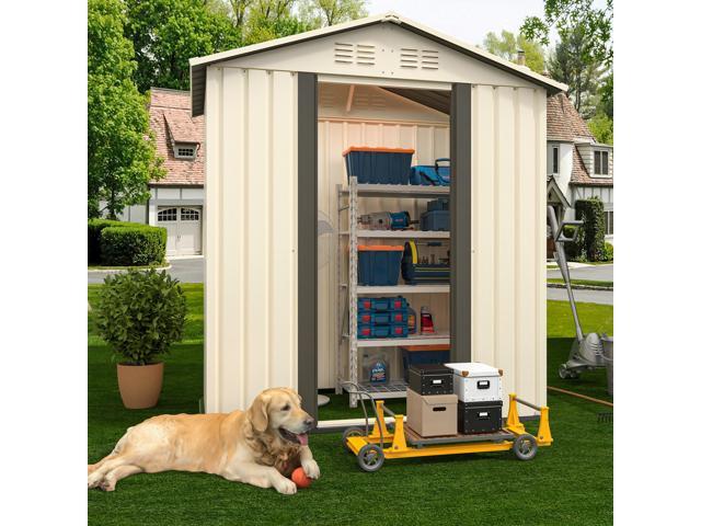 Click here for Outdoor Storage Garden Shed 5FTx3FT Apex Roof Whit... prices